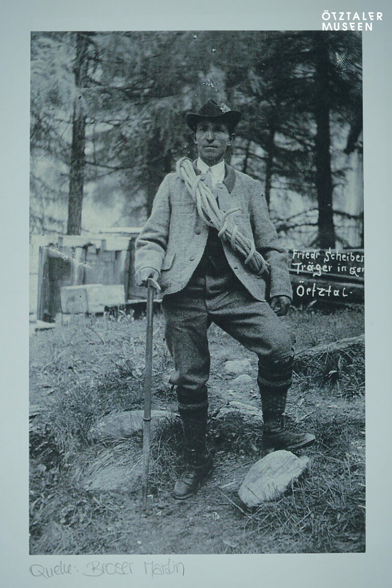 Ötztaler Museen BilderspaziergangFrühe Bergführer im Ötztal