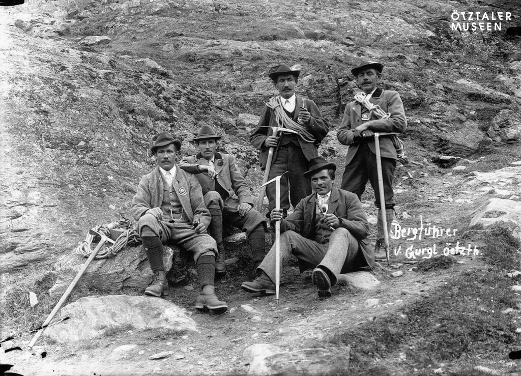 Ötztaler Museen BilderspaziergangFrühe Bergführer im Ötztal